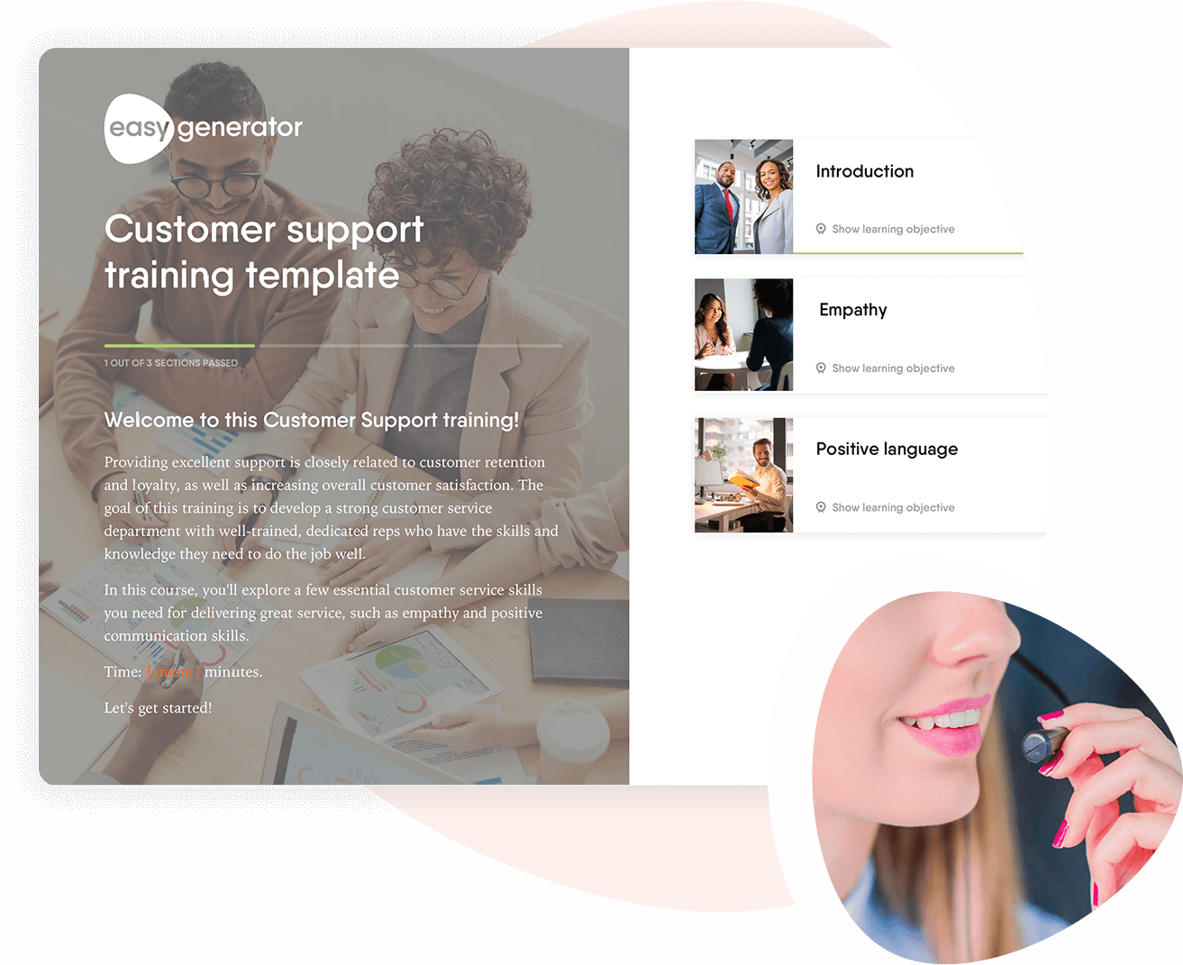 Make your own customer support training - Free template | Easygenerator